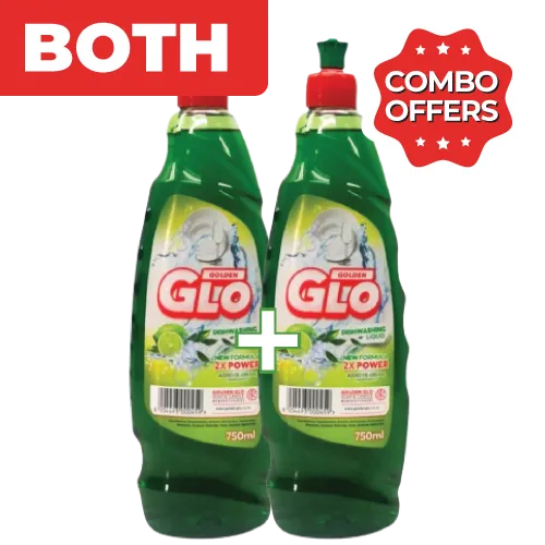 Golden Glo Disk Washing Liquid 2x750ml