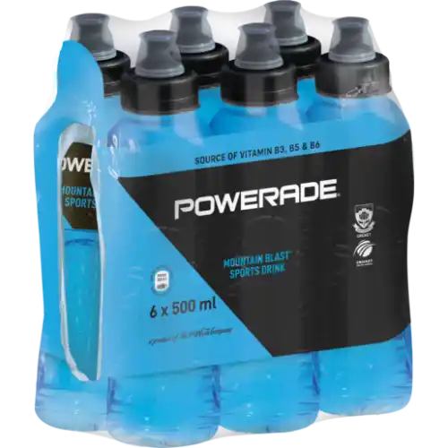 Powerade Mountain Blast Sports Drink 6x500ml