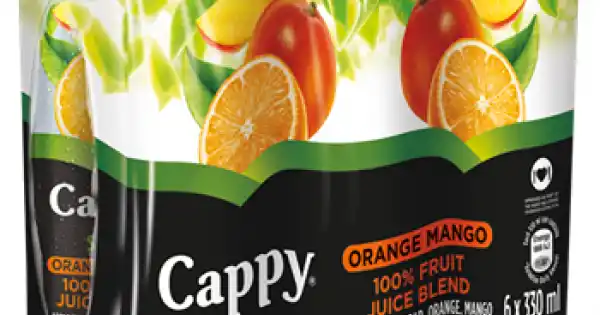 Cappy Still Orange & Mango Fruit Juice Blend Cans 6x330ml