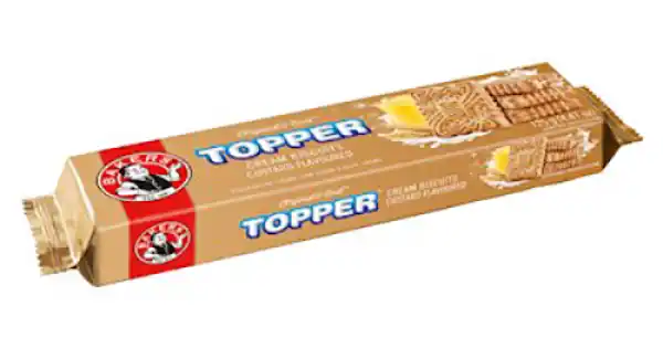 Bakers Topper Custard Biscuits 125g