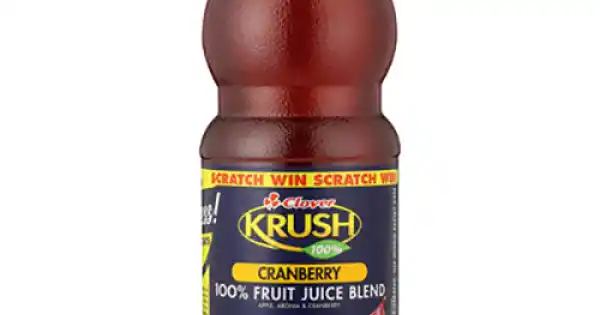 Clover Krush 100% Fruit Juice Cranberry 1.5l