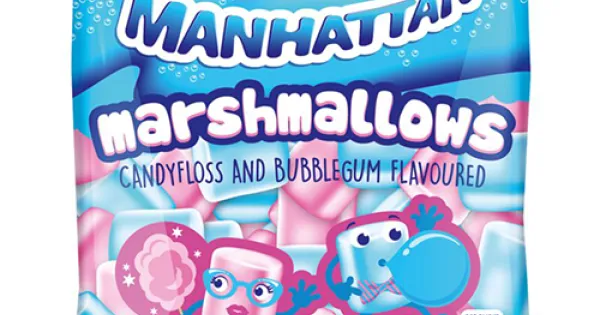 Manhattan Mallows Candy Floss Bubblegum 150g