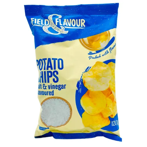 Field &Flavour Potato chips Salt & Vinegar Flavour 120g