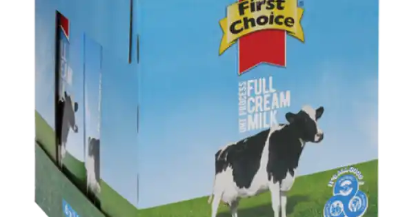 First Choice UHT Full Cream Milk 6x1lt