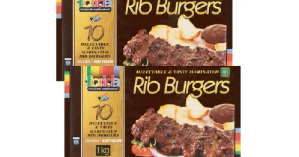 Florida Frozen Rib Burgers 1kg