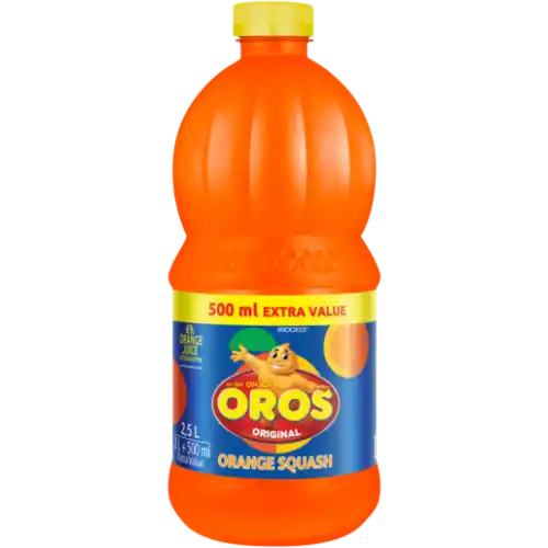 Brookes Oros Original Orange Squash 2.5lt