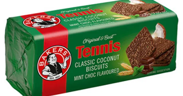 Bakers Tennis Chocolate Mint Biscuit 200g