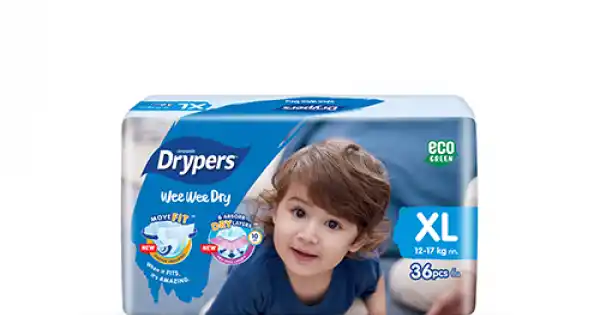 Drypers Jumbo Nappies XL 36's